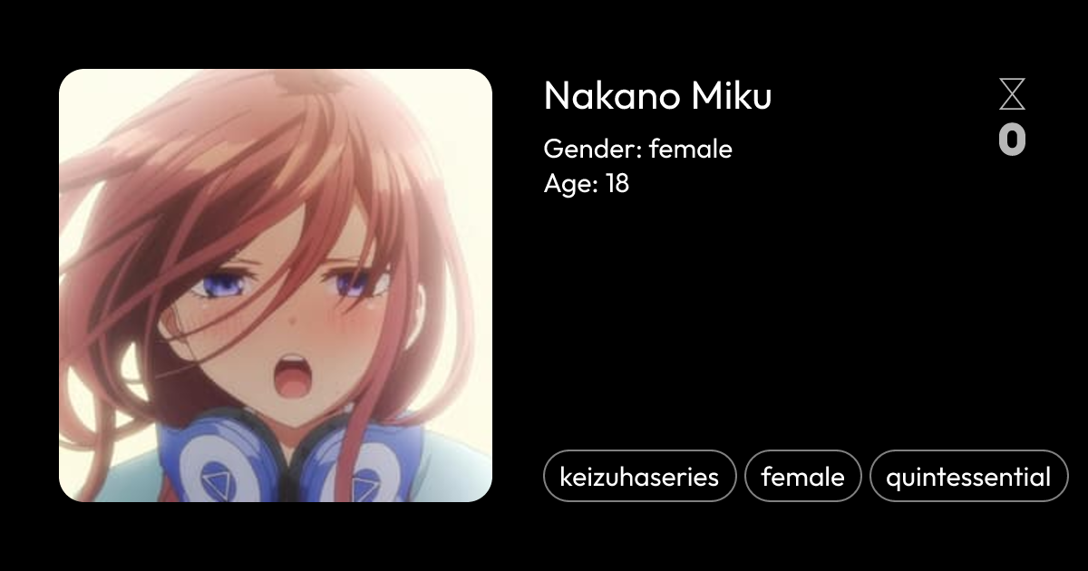 Nakano Miku | xoul.ai