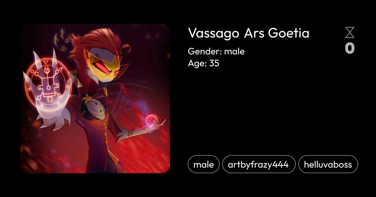 Vassago Ars Goetia | xoul.ai